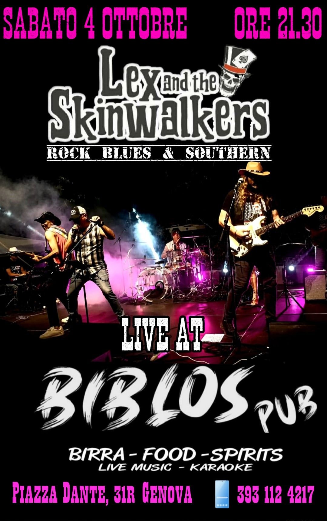 SKINWALKERS - LIVE BIBLOS PUB - Band Top il network delle band ...