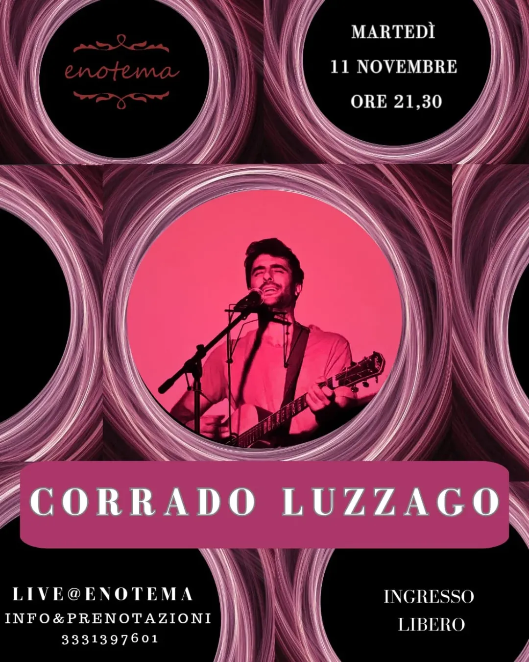CORRADO LUZZAGO - LIVE ENOTEMA DEL CARMEN - Band Top il network delle ...